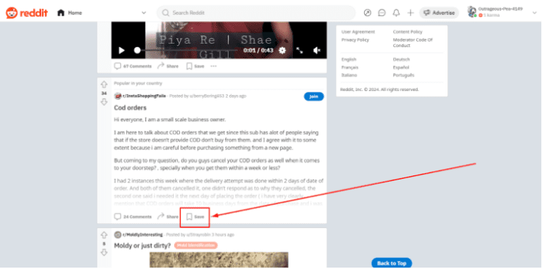 How to View Saved Posts on Reddit in 2024 [Step-By-Step Image Guide]