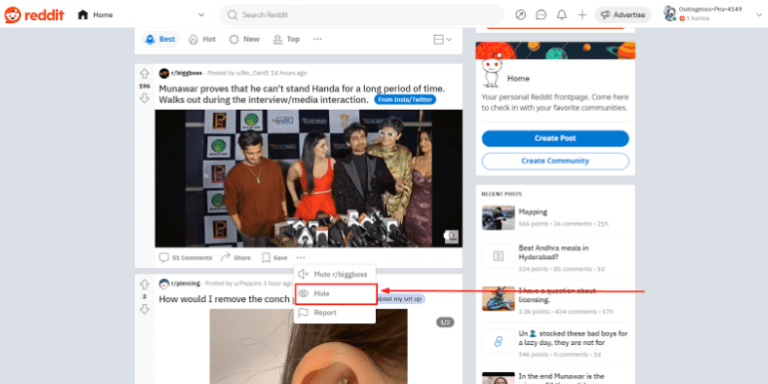 How to Unhide Posts on Reddit in 2024 [Step-By-Step Image Guide]